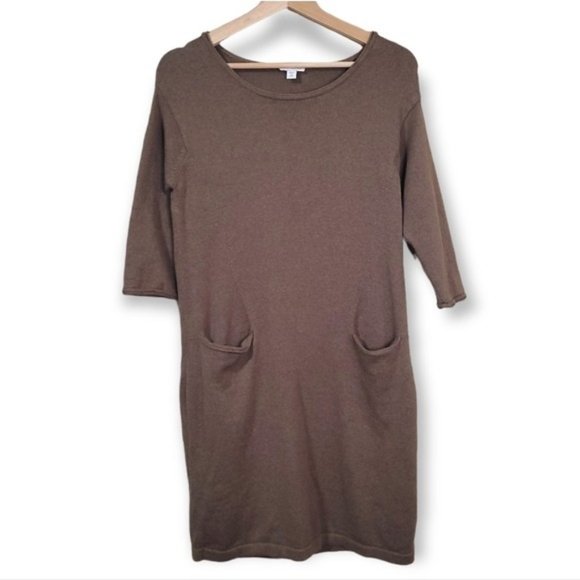 J. Jill | Dresses | J Jill Pure Jill Brown Raglan Sweater Dress | Poshmark